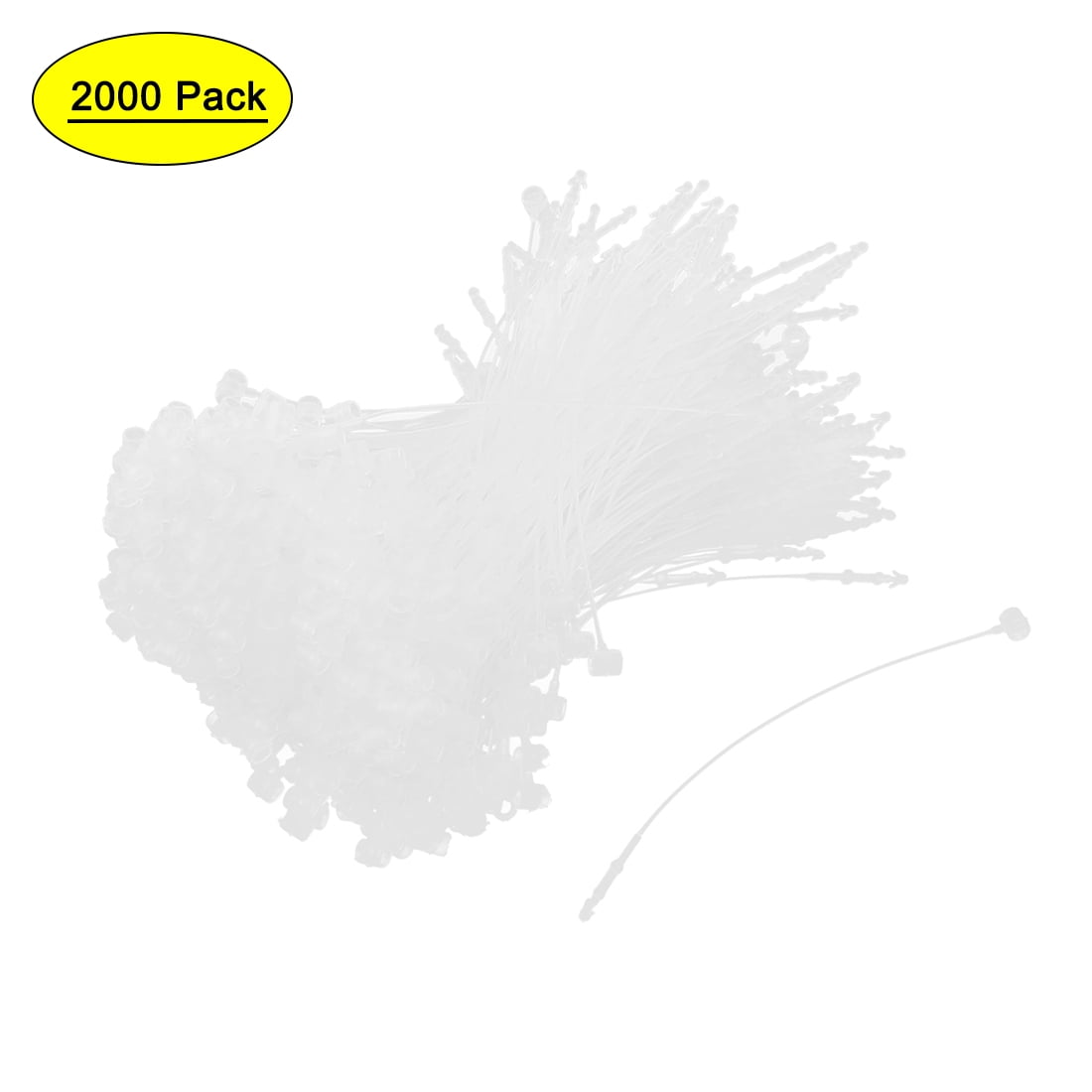 3" Snap Lock Security Loop Plastic Tagging Tag Fastener Clear 2000pcs ...