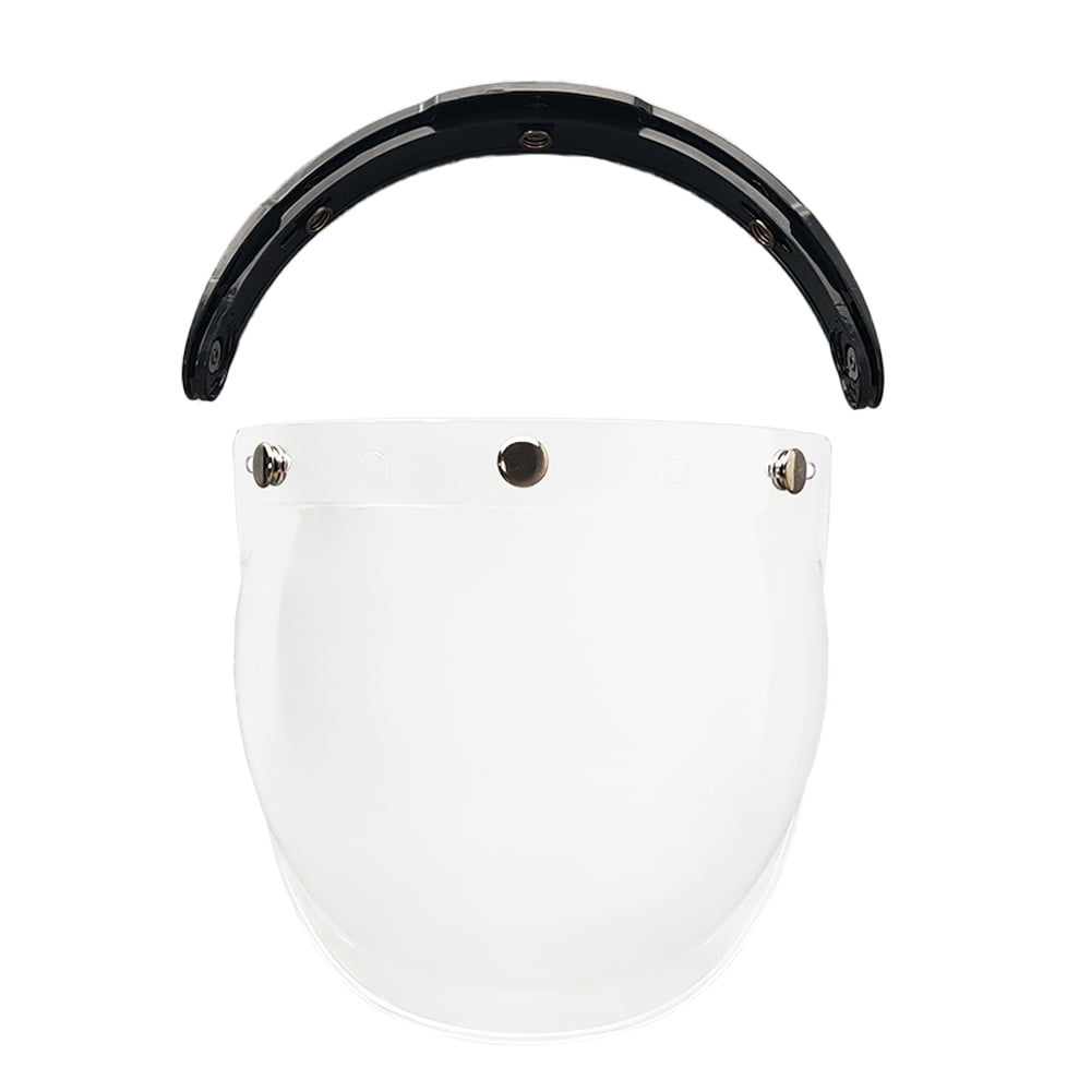3 Snaps Bubble Helmet Face Shield Replacmenet Retro Bubble Visor ...
