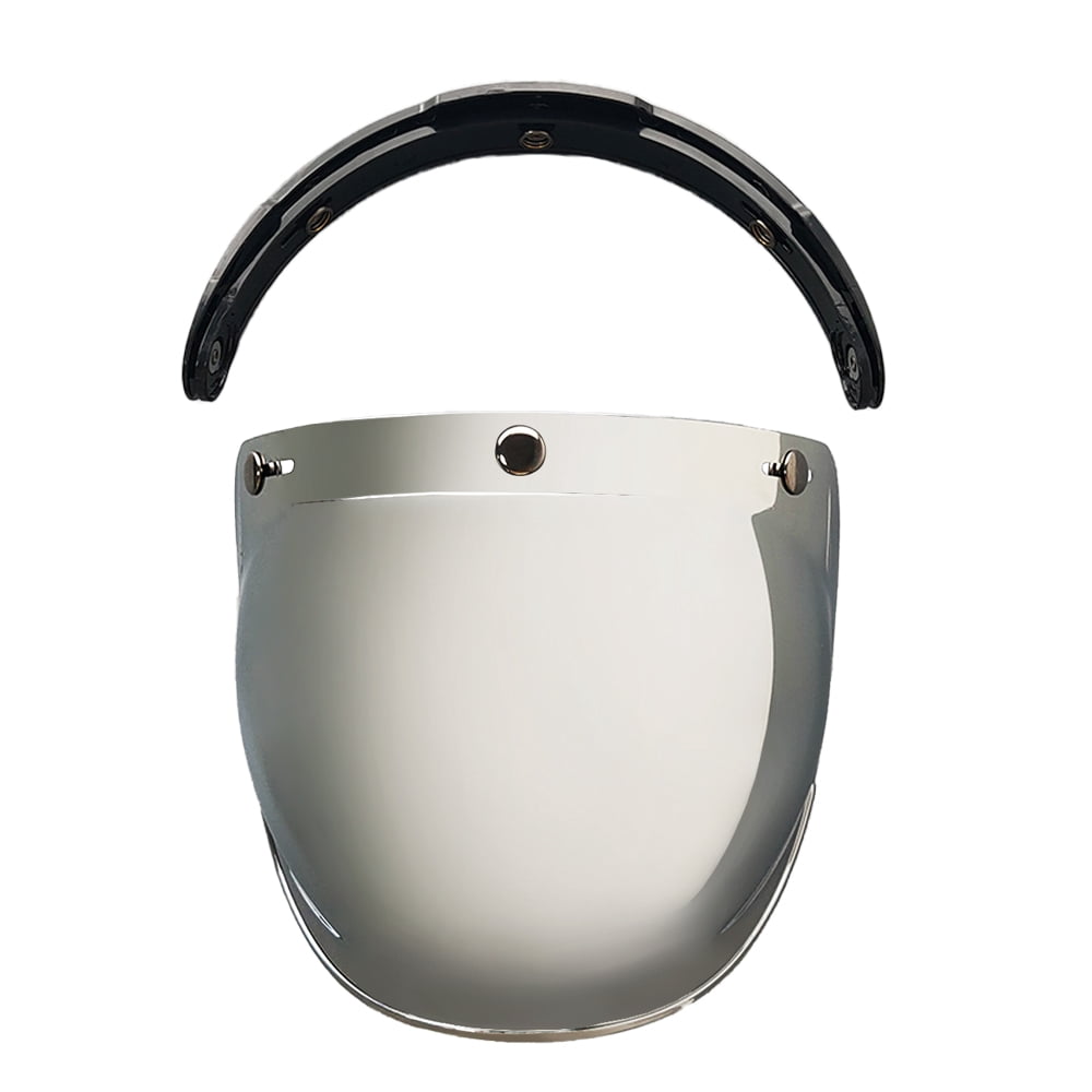 3 Snaps Bubble Helmet Face Shield Replacmenet Retro Bubble Visor ...