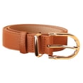 3. Soft Faux Leather Dress Belt with Unique Buckle Design - Multiple ...