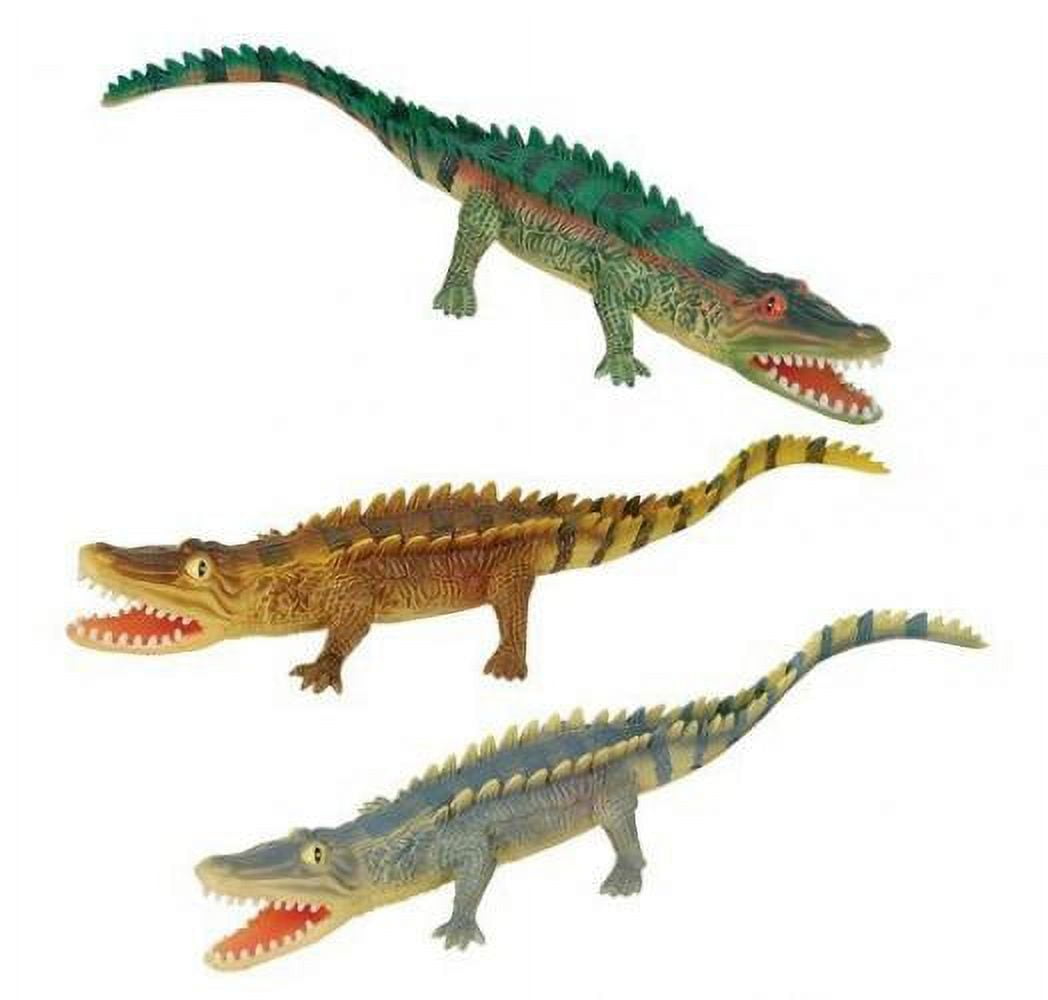 ~ 3 ~ Soft PVC Alligators ~ Approx. 14" Long ~ Assorted ~ New - Walmart.com