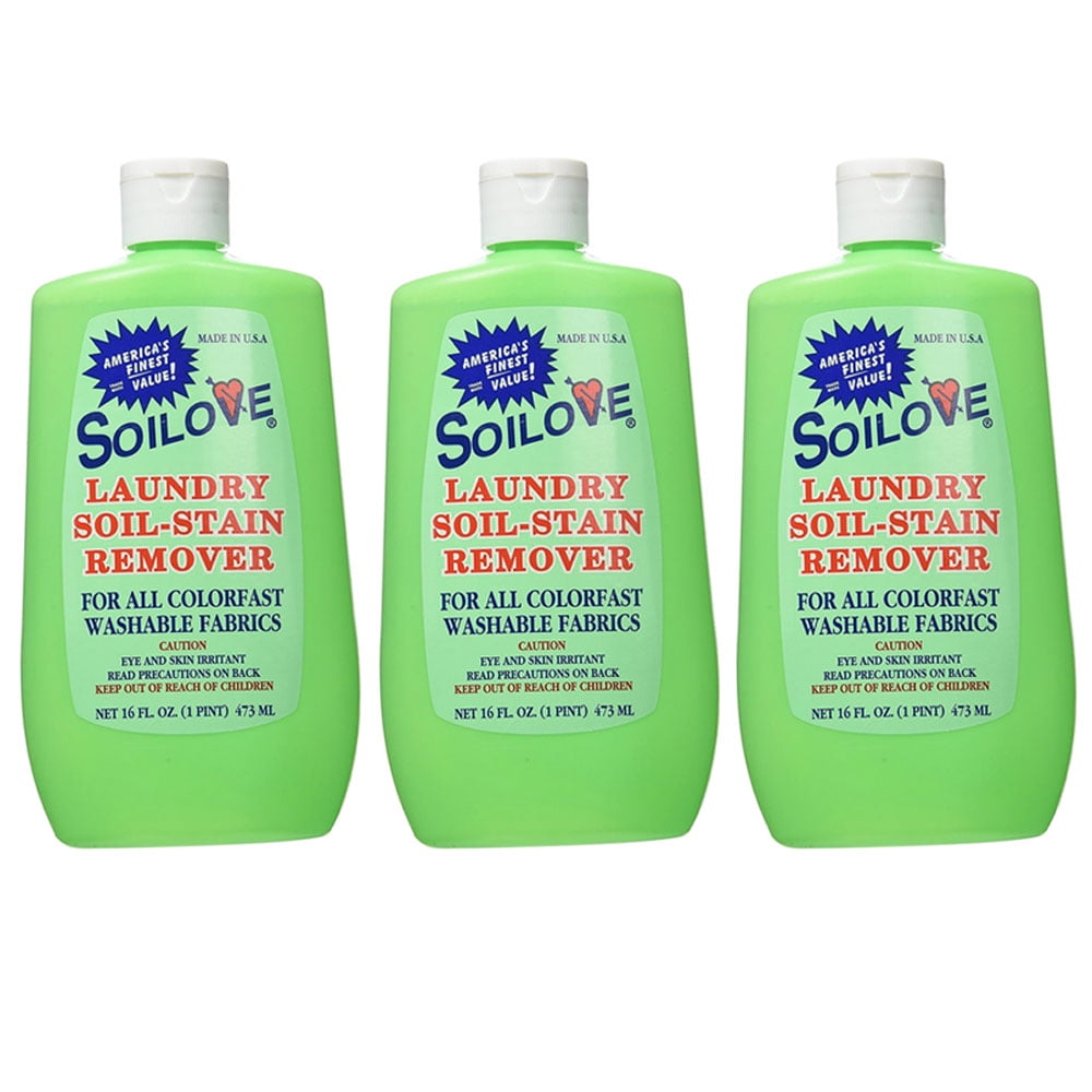 3 Soilove Soil Heavy Duty Laundry Stain Remover Blood Grease Dirt Removal 16oz - Walmart.com