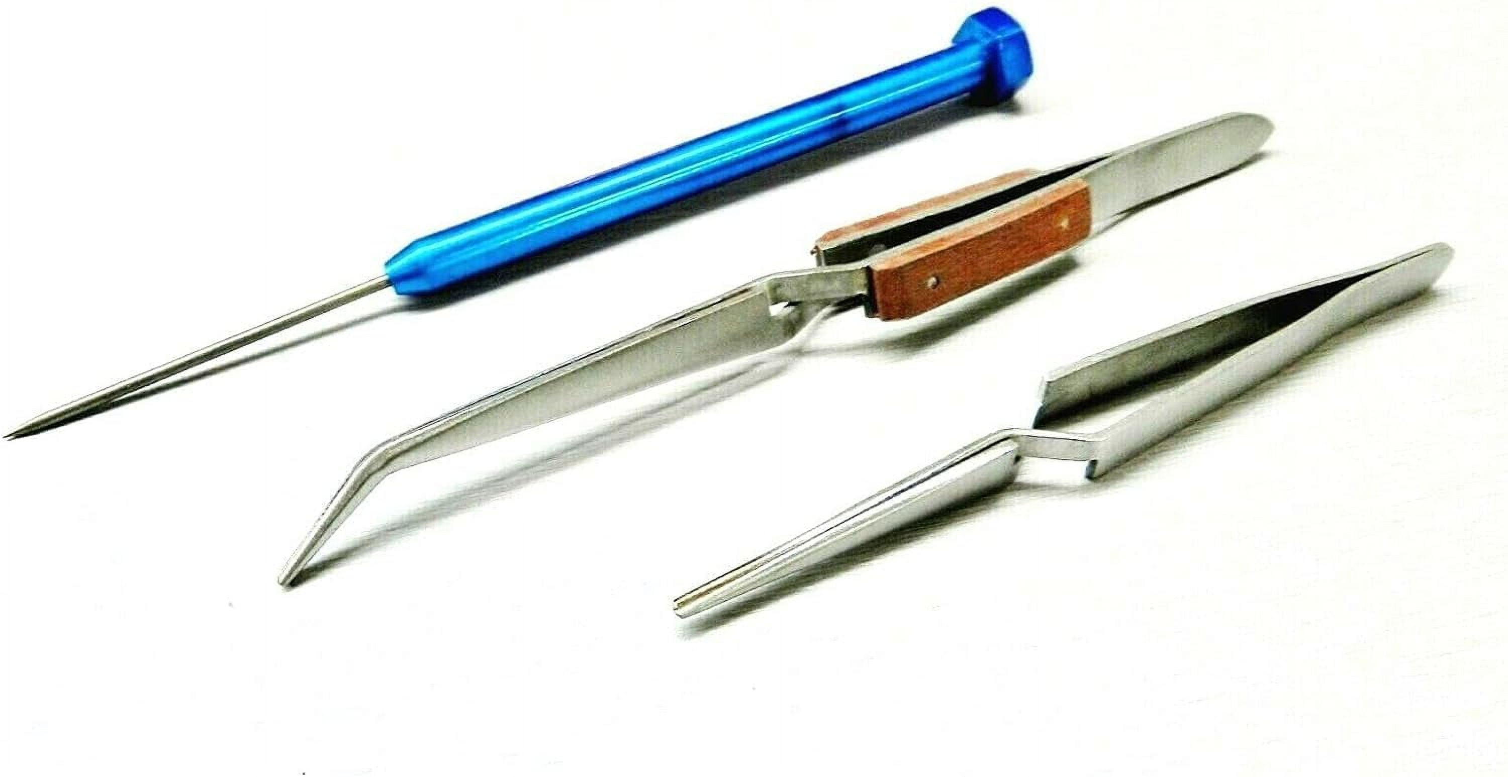 3 Soldering Tools Tweezers & Titanium Solder Pick Set For Jewelry ...