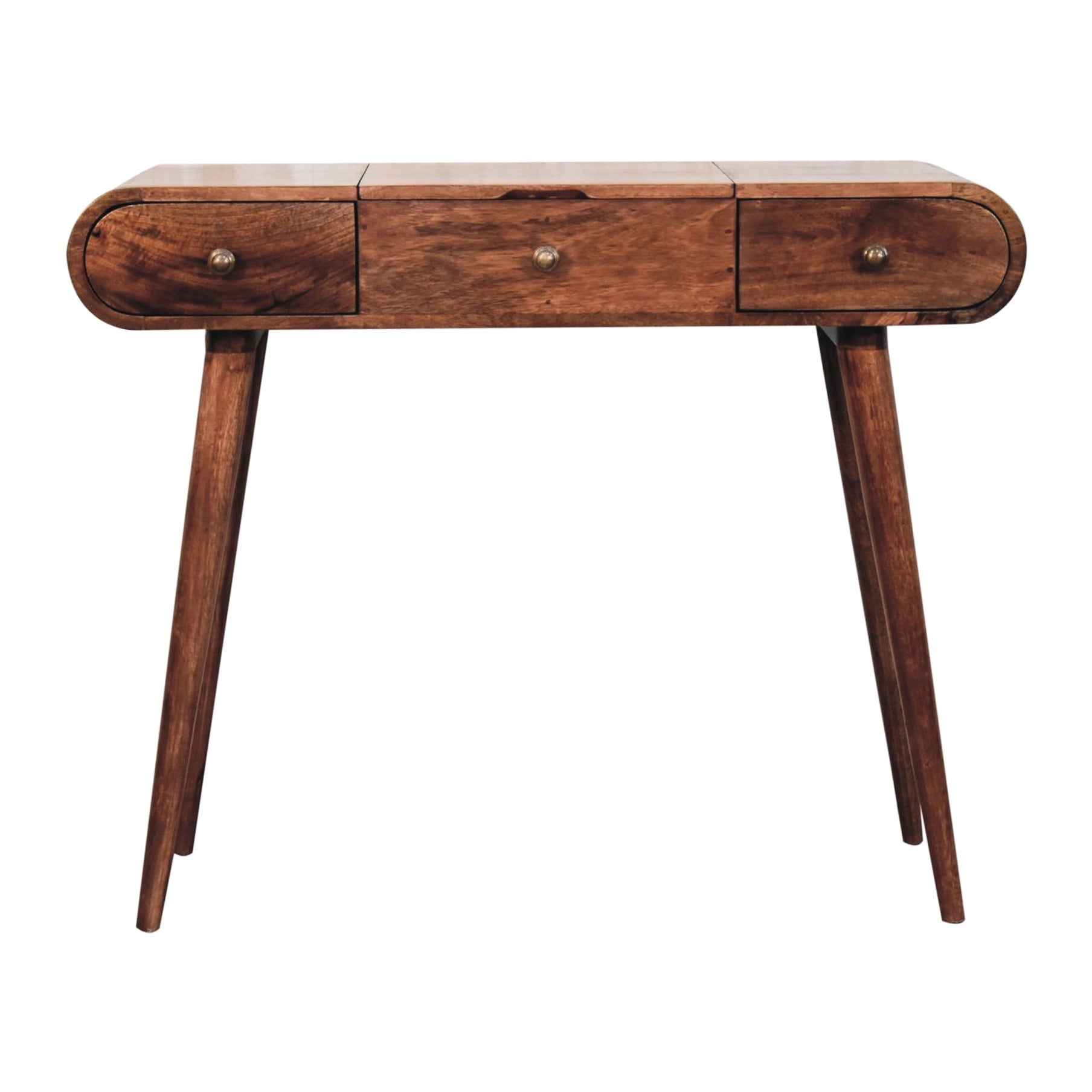 3 Solid Wood Dressing Table In With Elegant Design And Mirror Mango ...