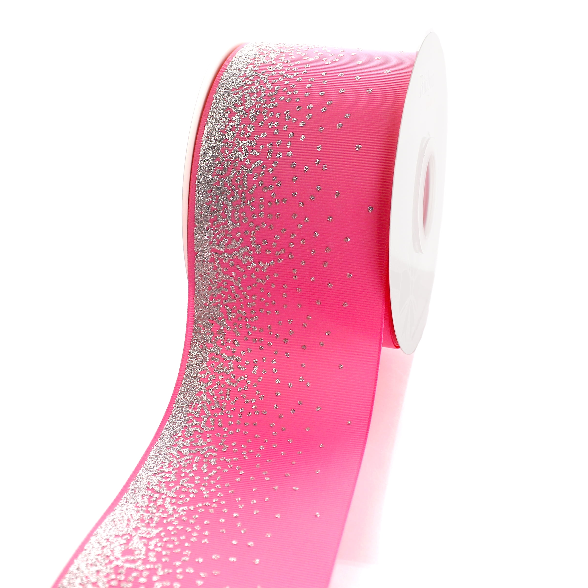 3" Sparkle Fade Grosgrain Ribbon Hot Pink 5 Yards - Walmart.com