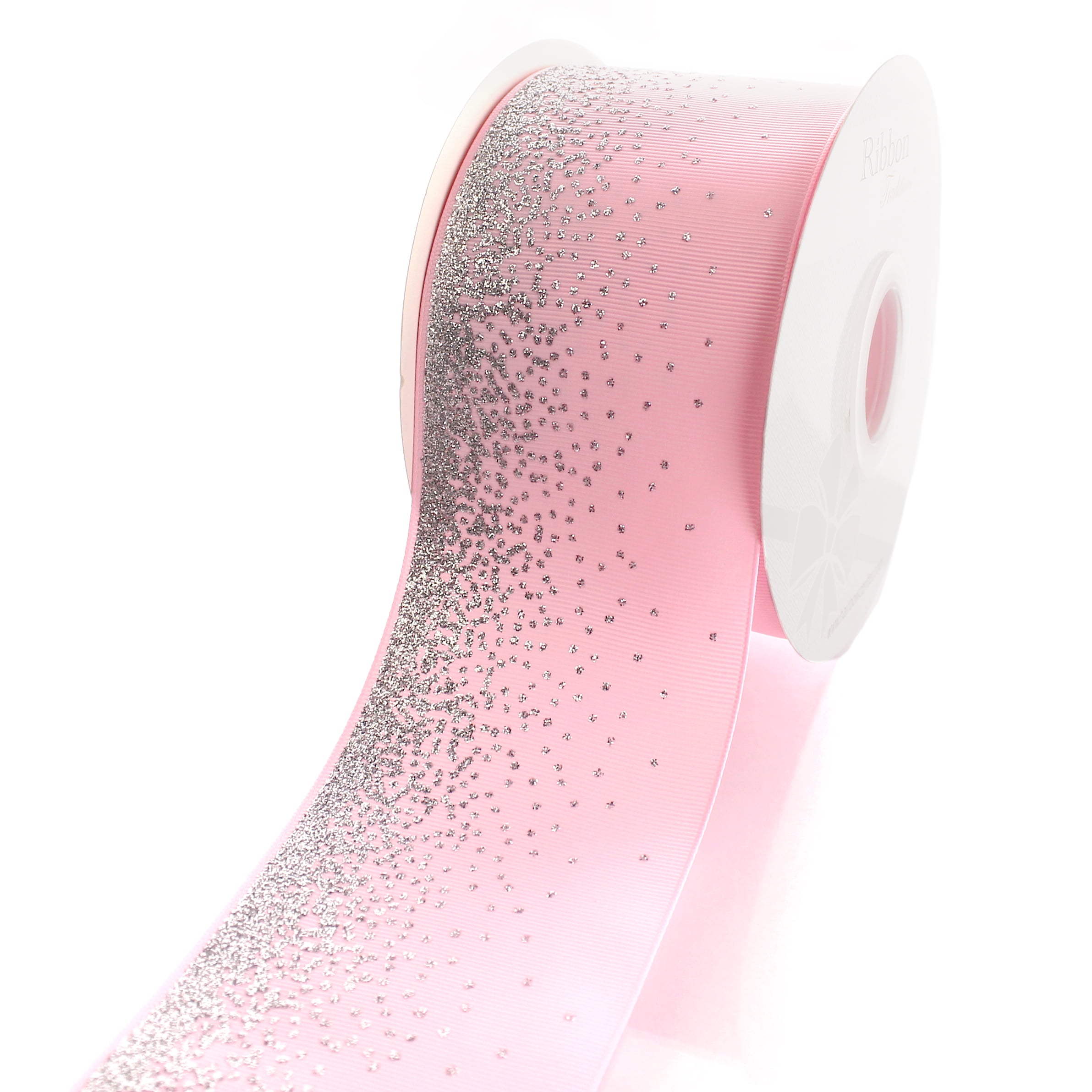 3" Sparkle Fade Grosgrain Ribbon Pearl Pink 25 Yards - Walmart.com