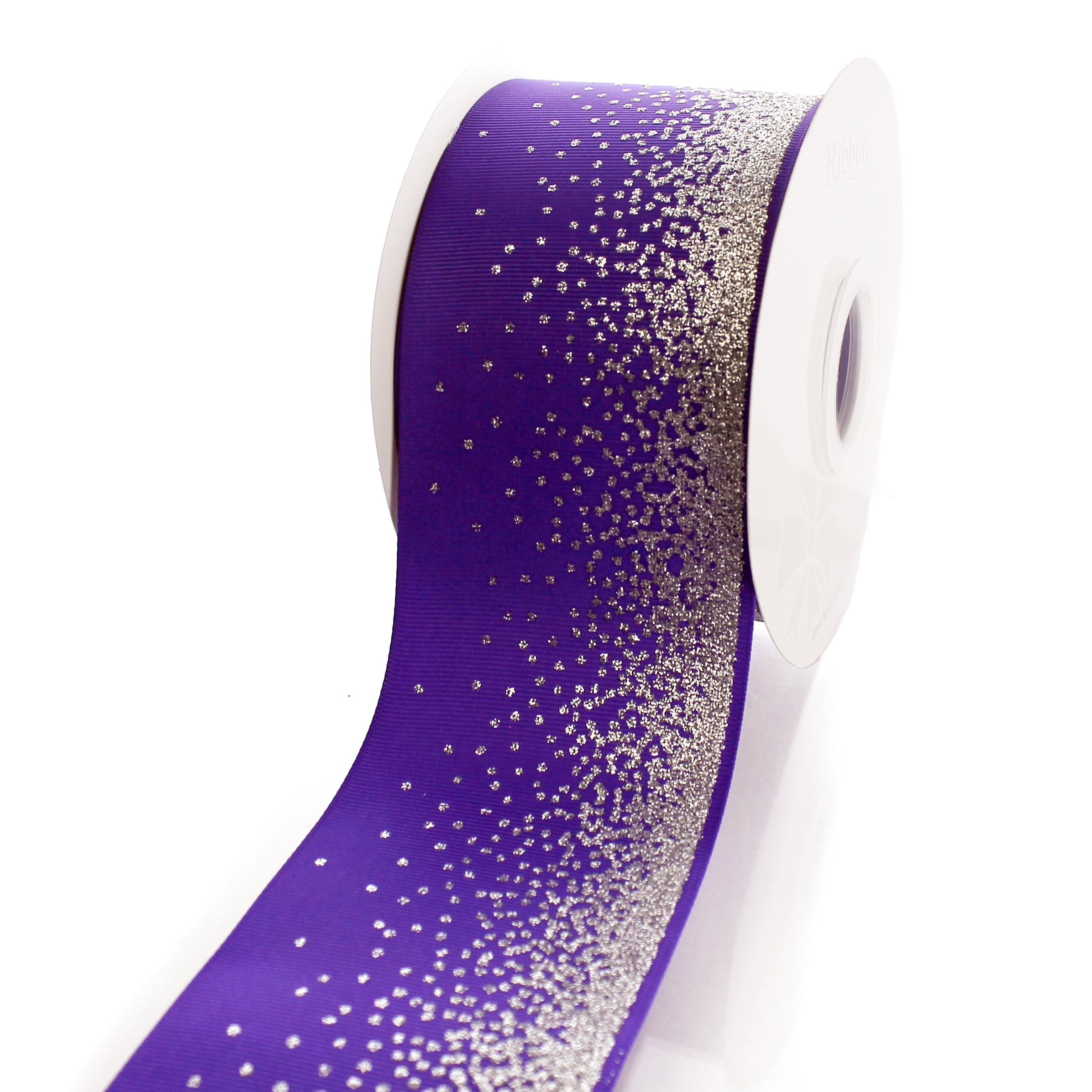 3" Sparkle Fade Grosgrain Ribbon Regal Purple 25 Yards - Walmart.com