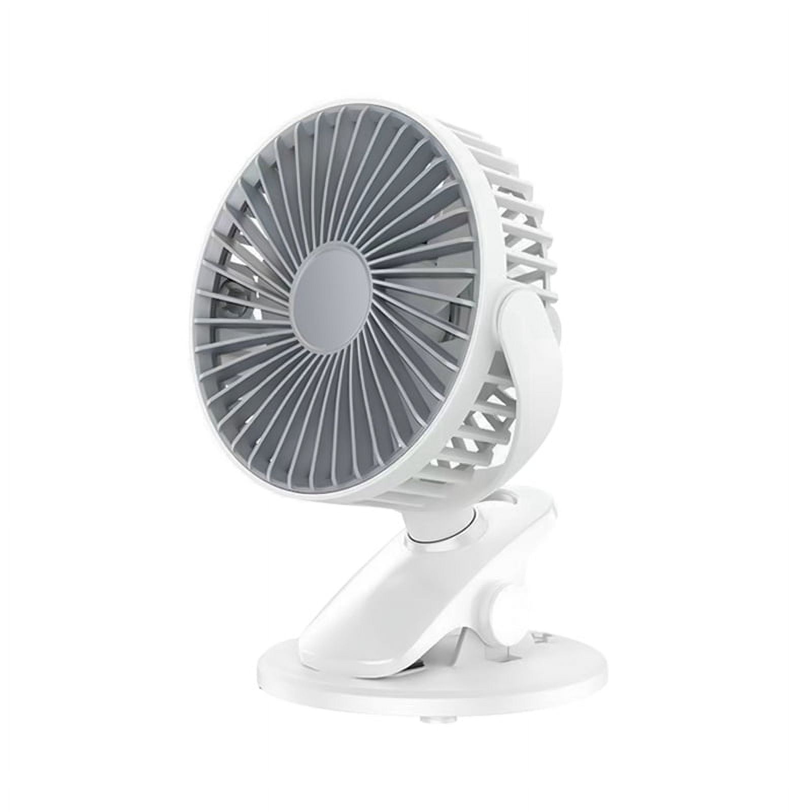 3-Speed 1200mAh Portable Clip-On Oscillating Fan - Walmart.com