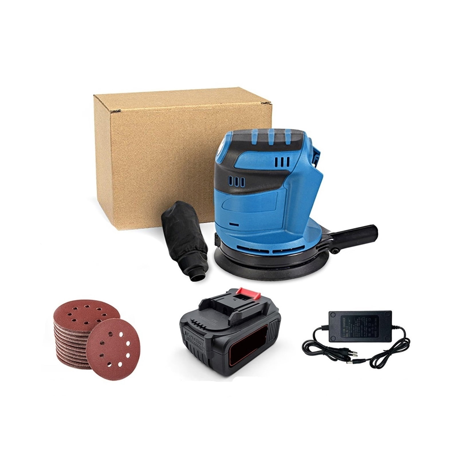 3-Speed 125mm Electric Sander Random Orbital Motor Wood Grinder ...