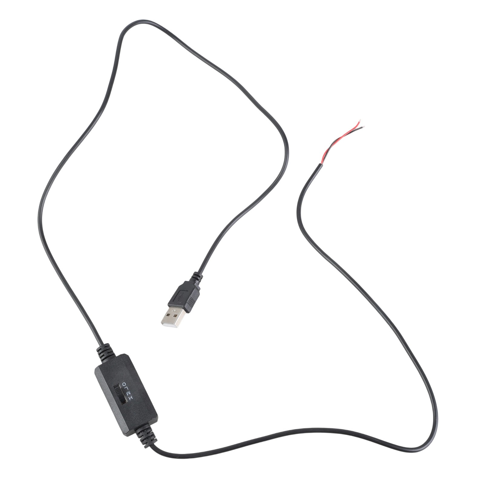 3-Speed Adjustable USB to 2Pin Bare Wire Fan Controller Cable With ...