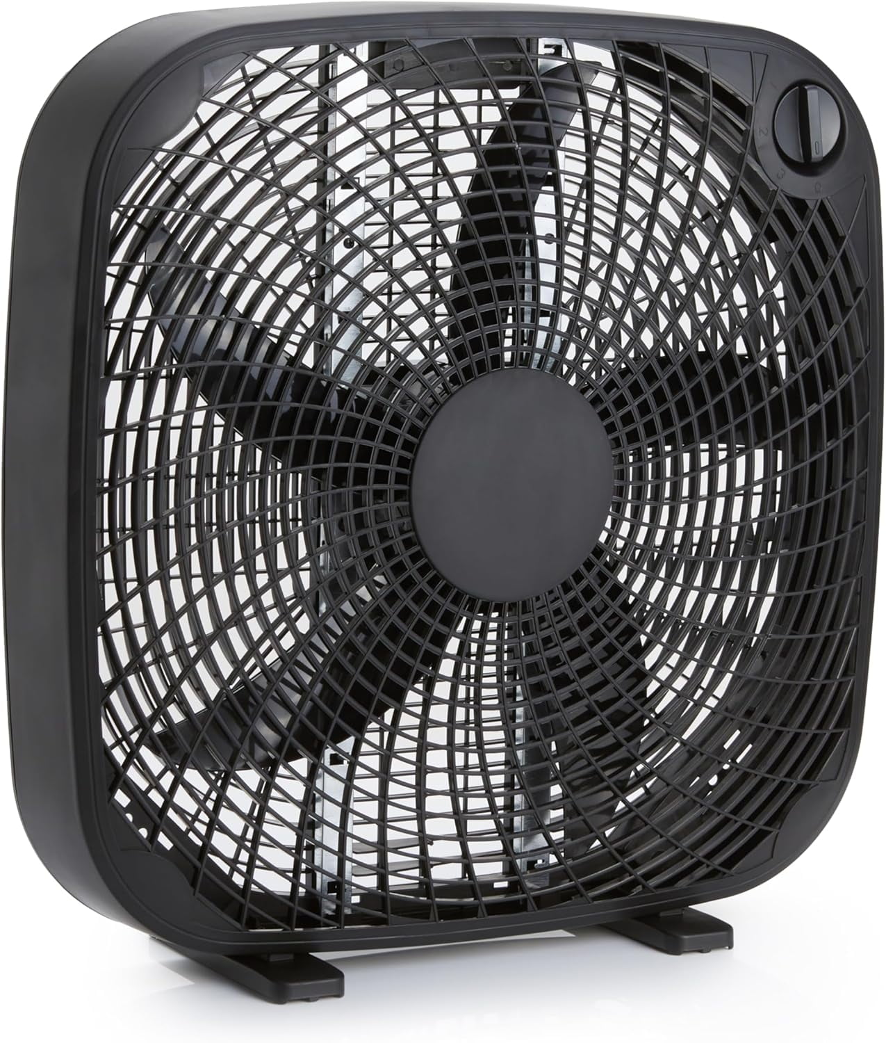 3 Speed Box Fan, Indoor Electric Fan for Home Cooling, 5 Blades ...