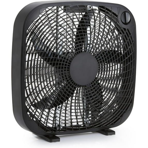 3 Speed Box Fan, Indoor Electric Fan for Home Cooling, 5 Blades ...