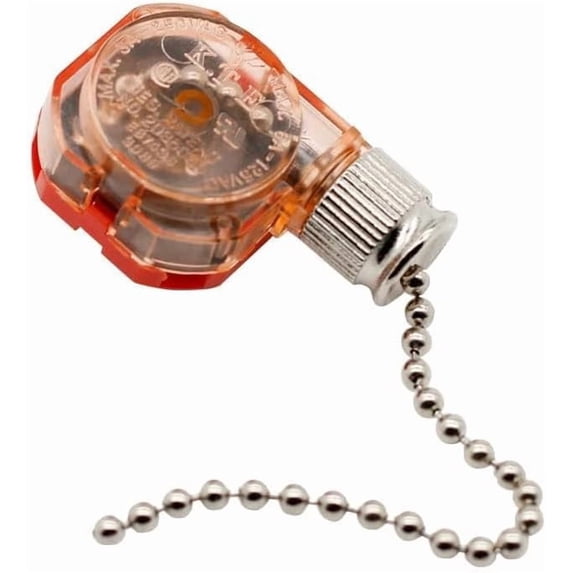 3 Speed Brass 4 Wire Ceiling Fan Switch Pull Chain Control Pull Cord ...