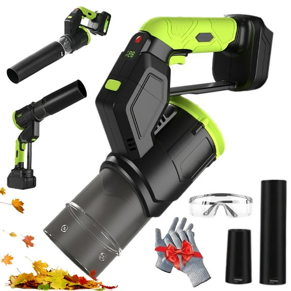 3-Speed Cordless Brushless Ducted Turbo Leaf Blower, 300000rpm Handheld ...