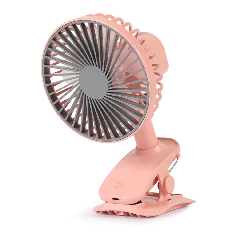 3 Speed Desk Fan Rechargeable Small Travel Camping Table Fan Quiet 90 ...