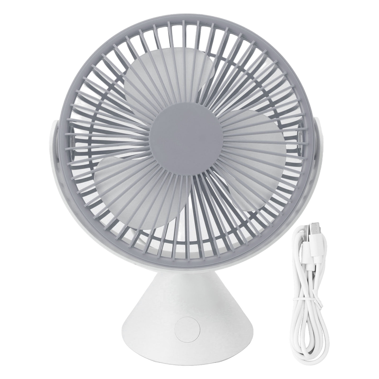 3 Speed Desktop Table Top Fan Hanging Stand Dual Use USB 360° Rotation ...