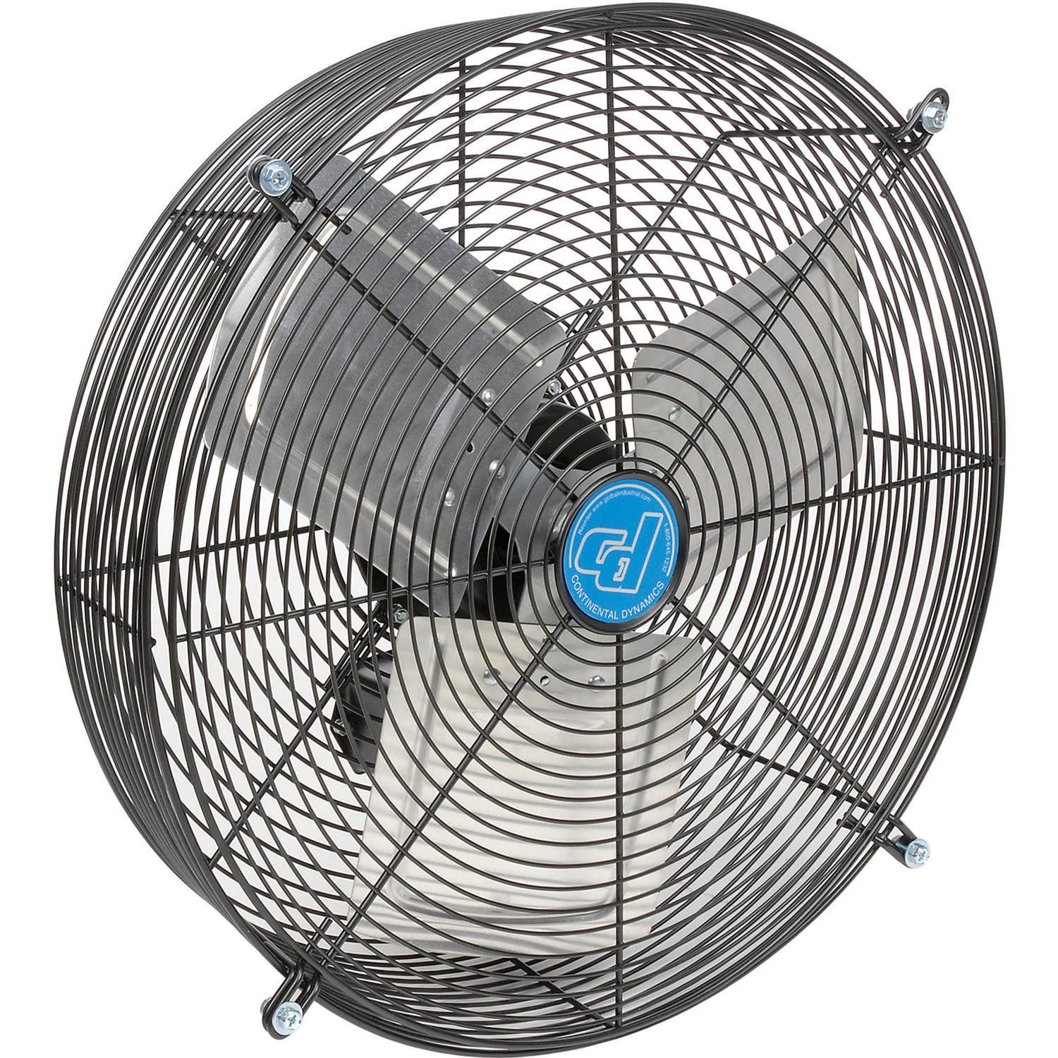 3-Speed Direct Drive Guard Mounted Exhaust Fan with Aluminum Blades, 18 ...