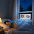 3-Speed Dual Blade Window Fan with Reversible Airflow Control, Twin ...