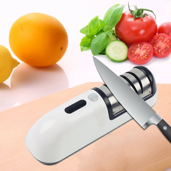 3-Speed Electric Knife Sharpener Tool Kitchen Scissors Knife Sharpening ...