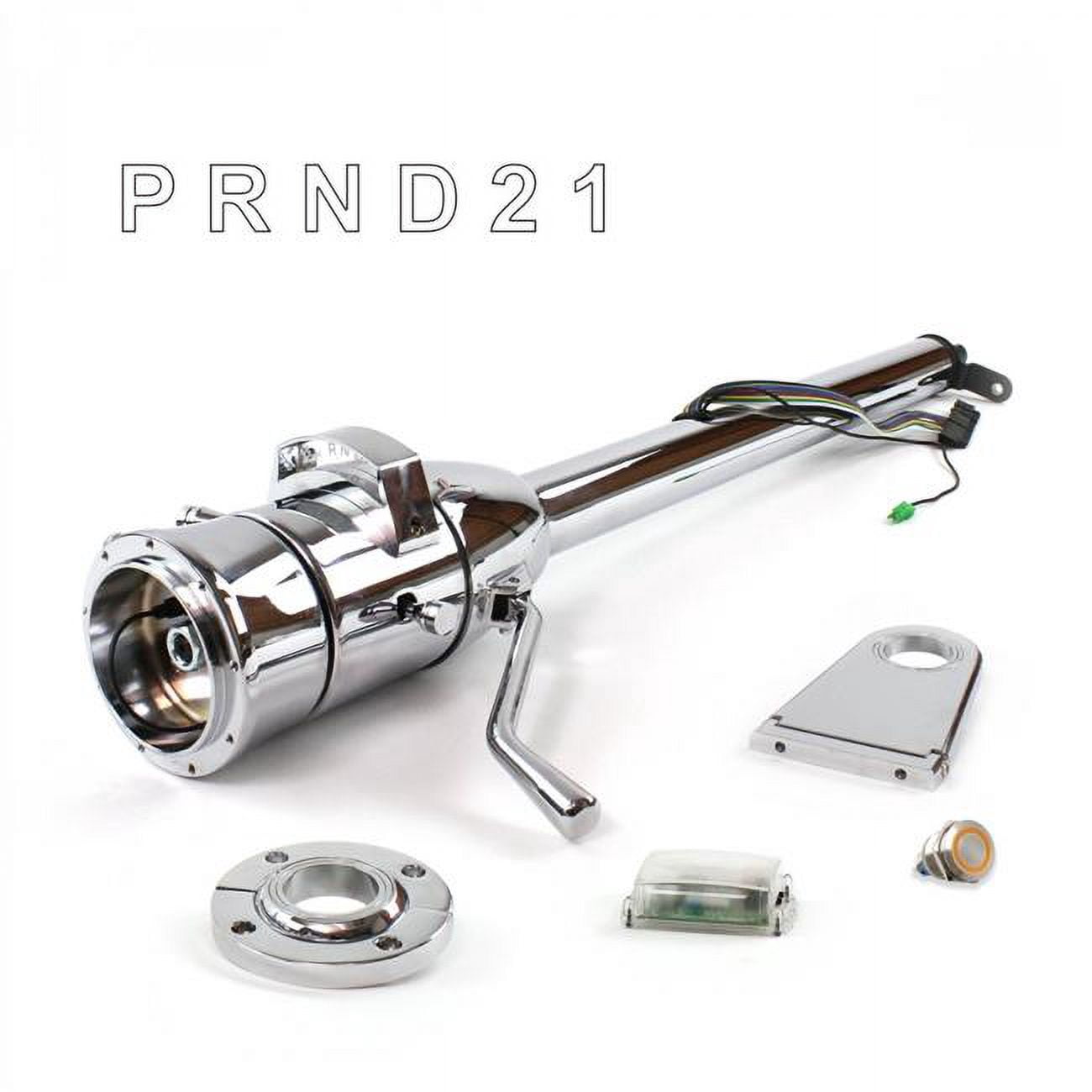 3 Speed Floor Mount 5.5 in. Drop 9 Hole Orange Push Button Tilt Shift ...