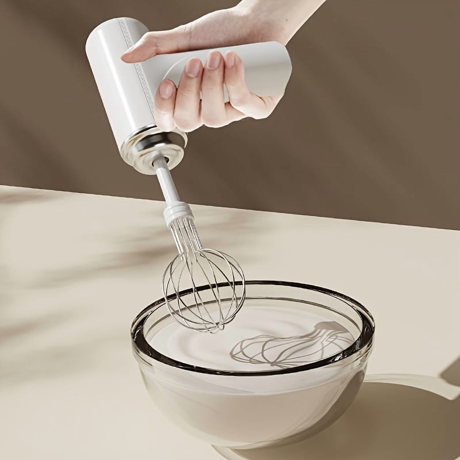 3 Speed Hand Mixer Electric Handheld with Stainless Steel Whisk ...