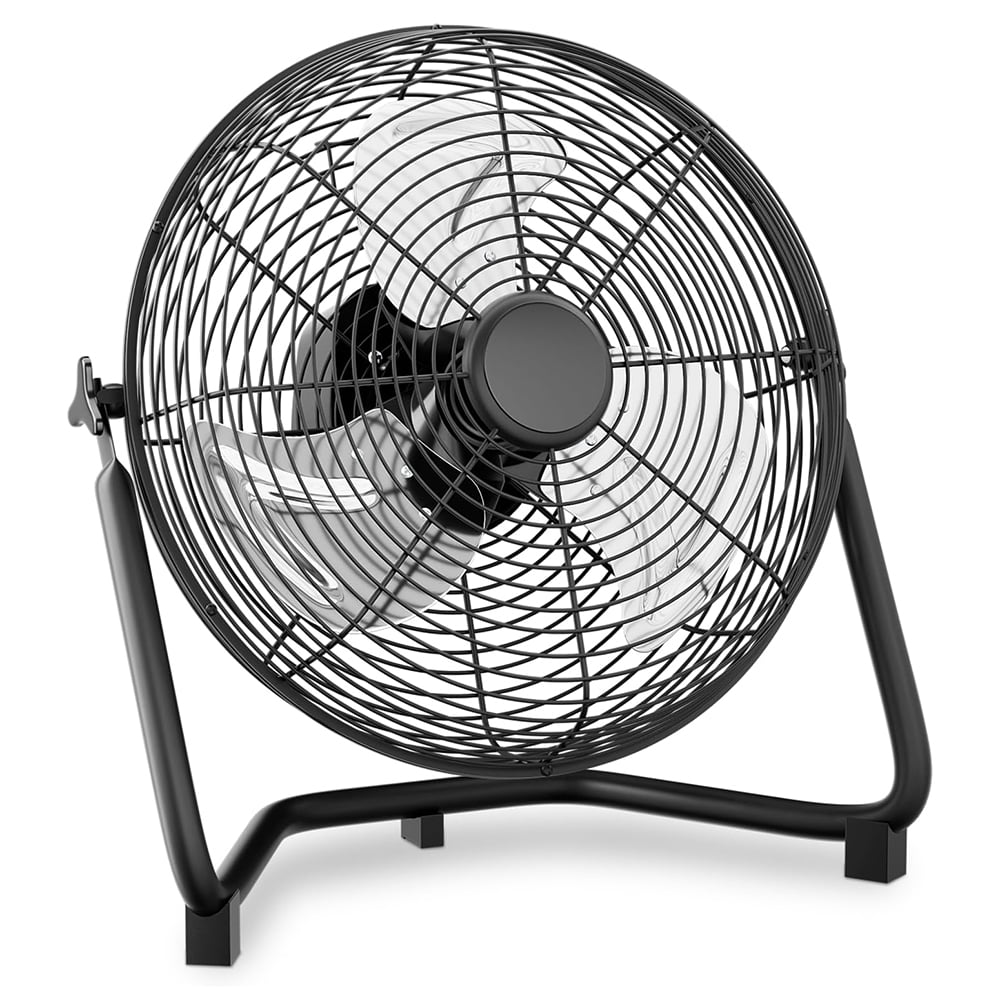 3-Speed Industrial Shop Fan, 25" High-Velocity Metal Floor Fan with ...