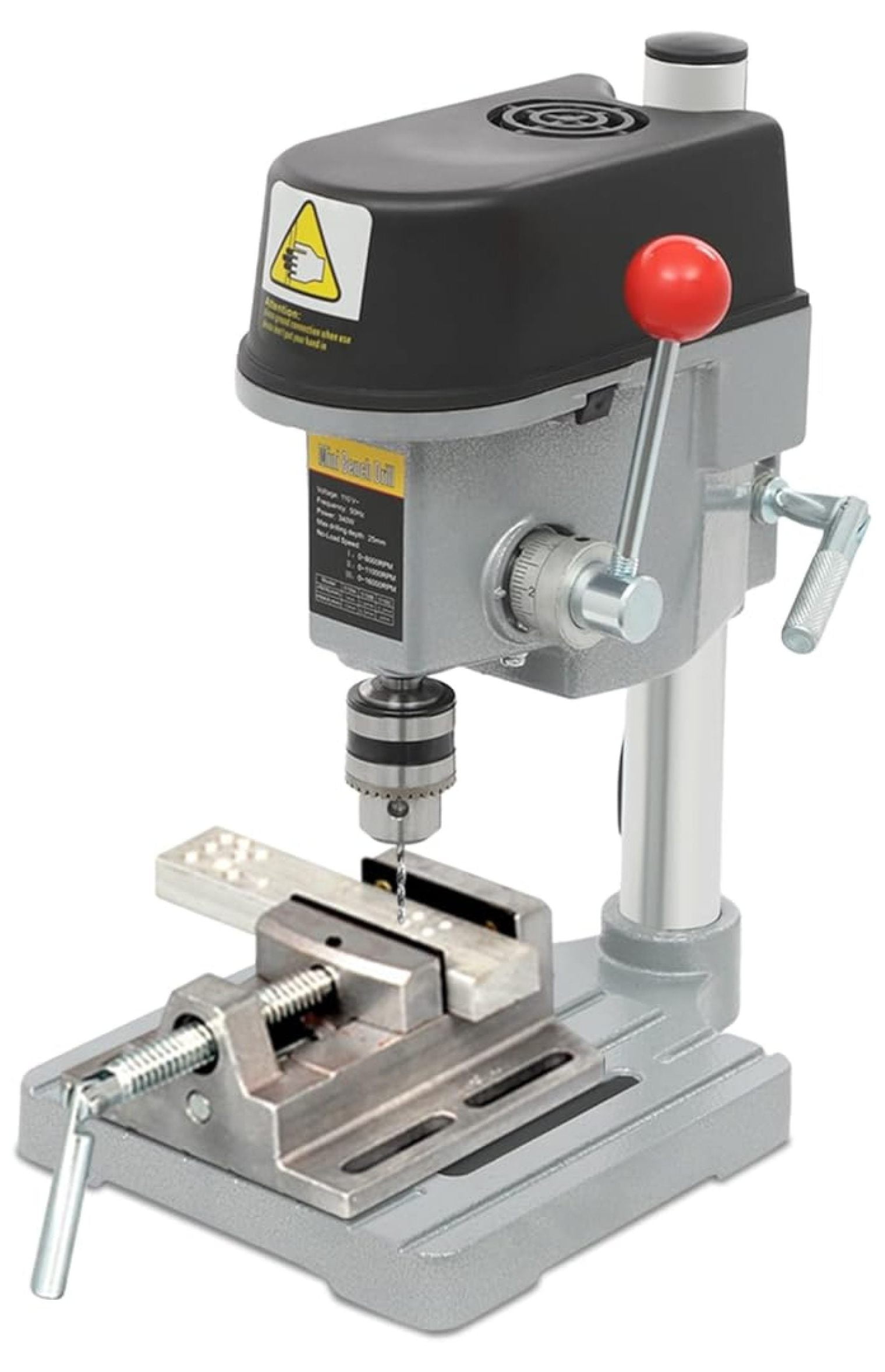 3-Speed Mini Drill Press, Electric Compact Small Electric Drilling ...
