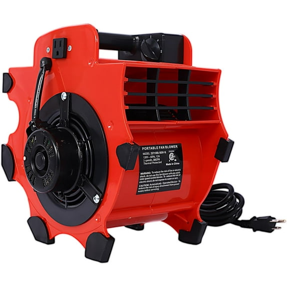 3 Speed Portable Blower, Heavy-Duty Floor and Carpet Dryer with Built ...
