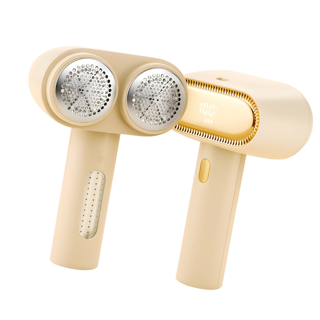 3 Speed Rechargeable Fabric Shaver Double Head Fabric Remover Electric ...