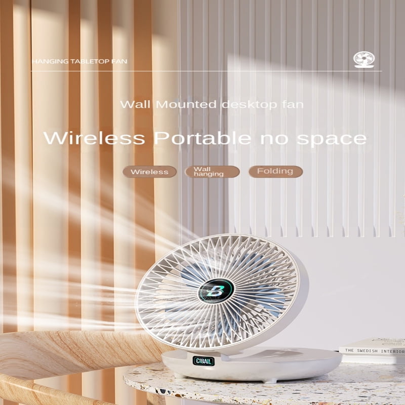 3-Speed Silent USB Desk Fan Foldable & Portable Compact Cooling for ...
