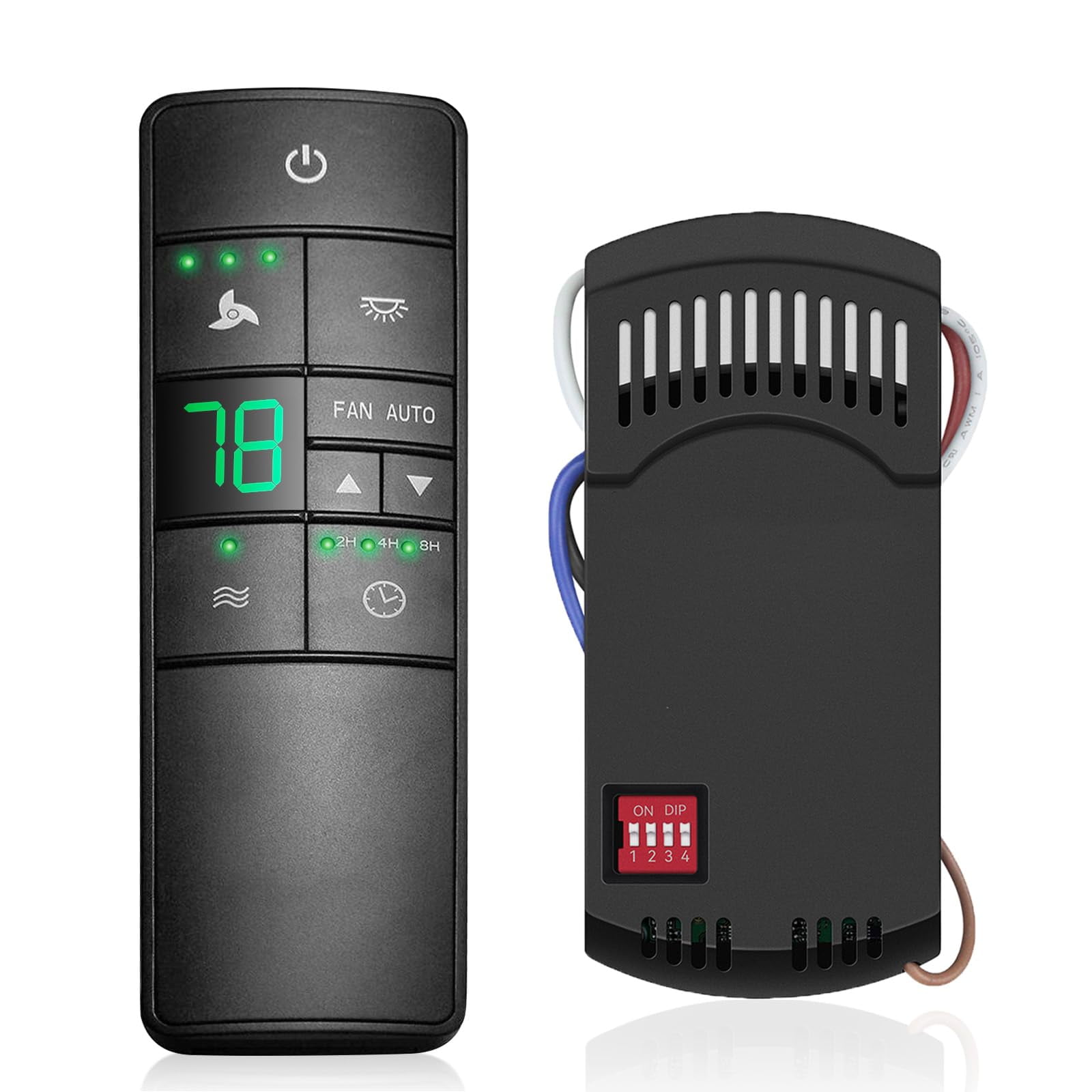 3-Speed Universal Ceiling Fan Remote Control Kit for Hampton Bay ...