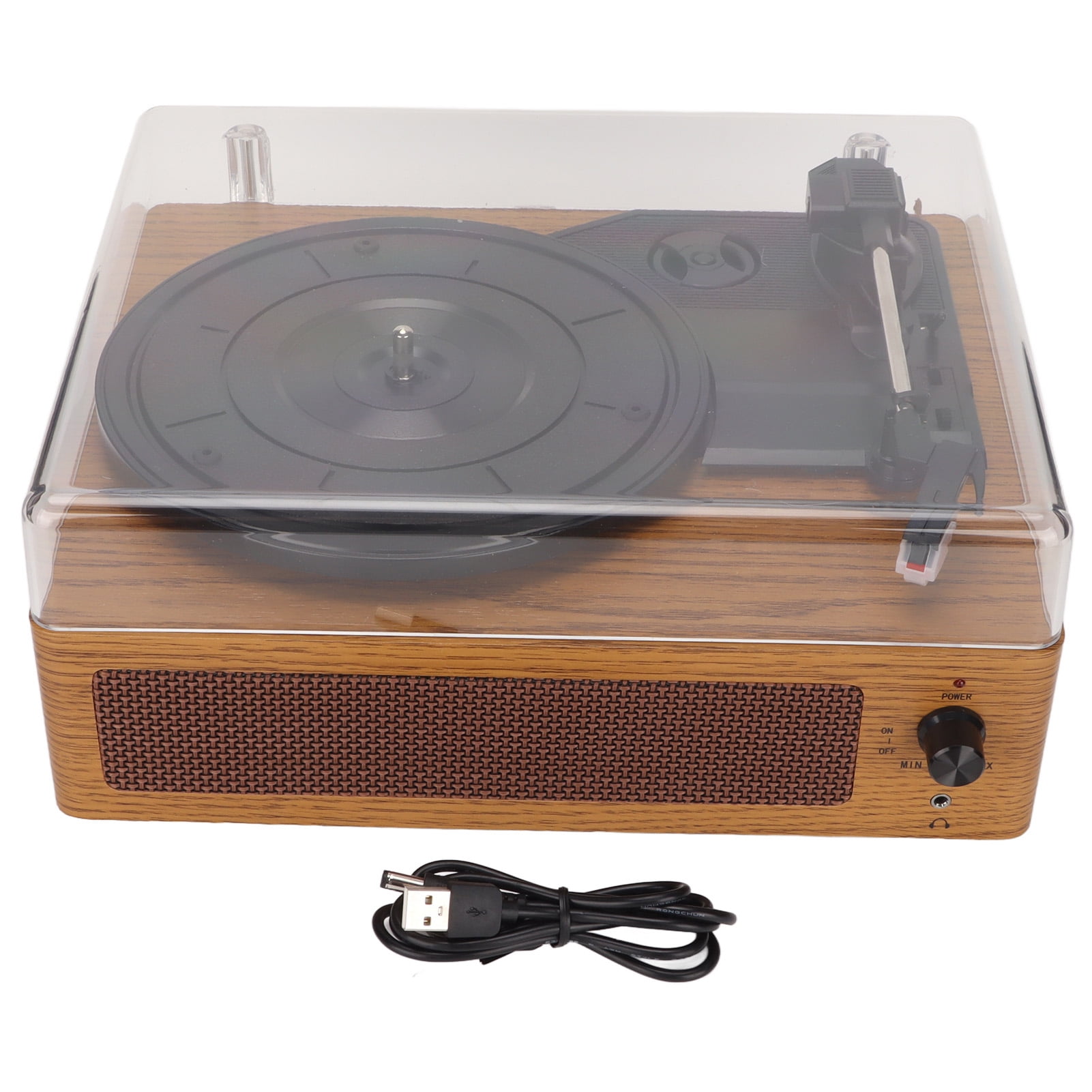 3 Speed Vinyl Record Player Bluetooth Turntable Retro Phonograph with ...
