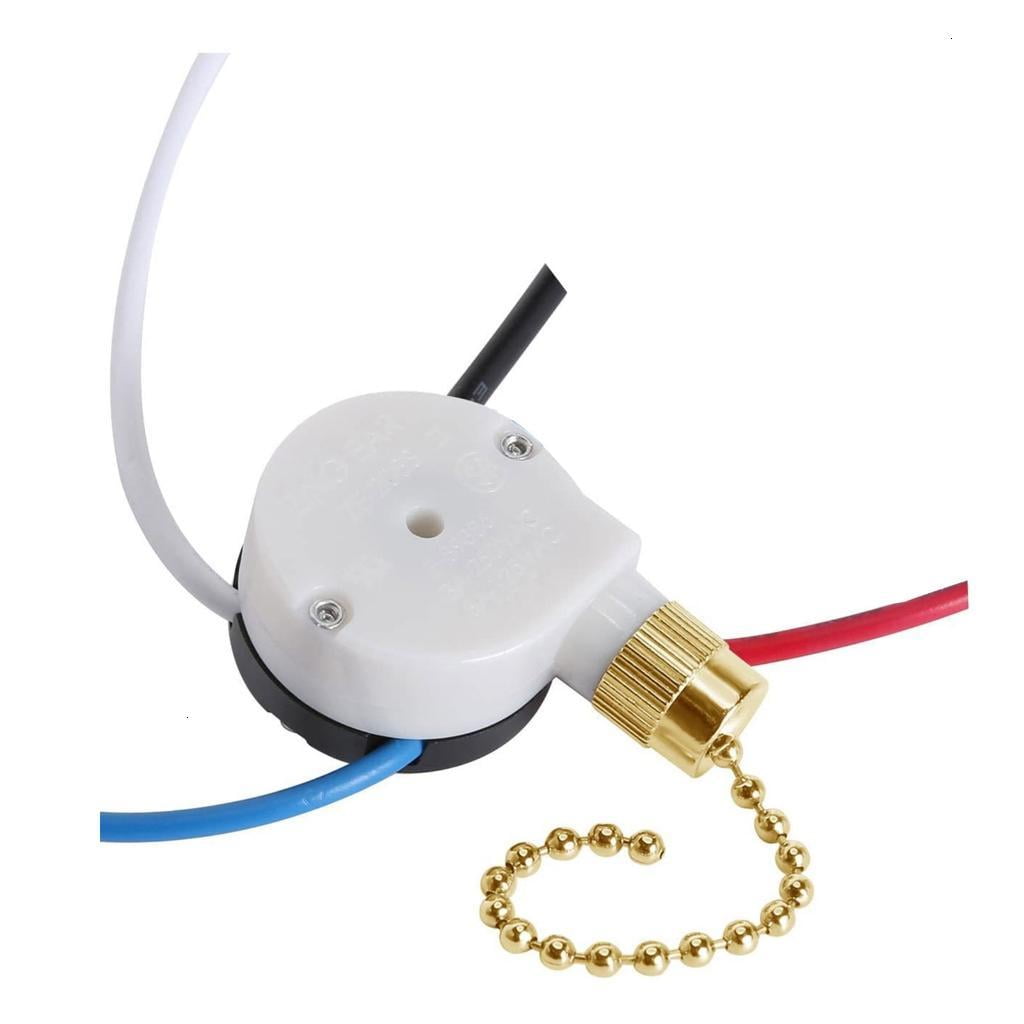 3 Speeded 4 Wire Pull Chain Fan Control Switches Pre Installed Wiring ...