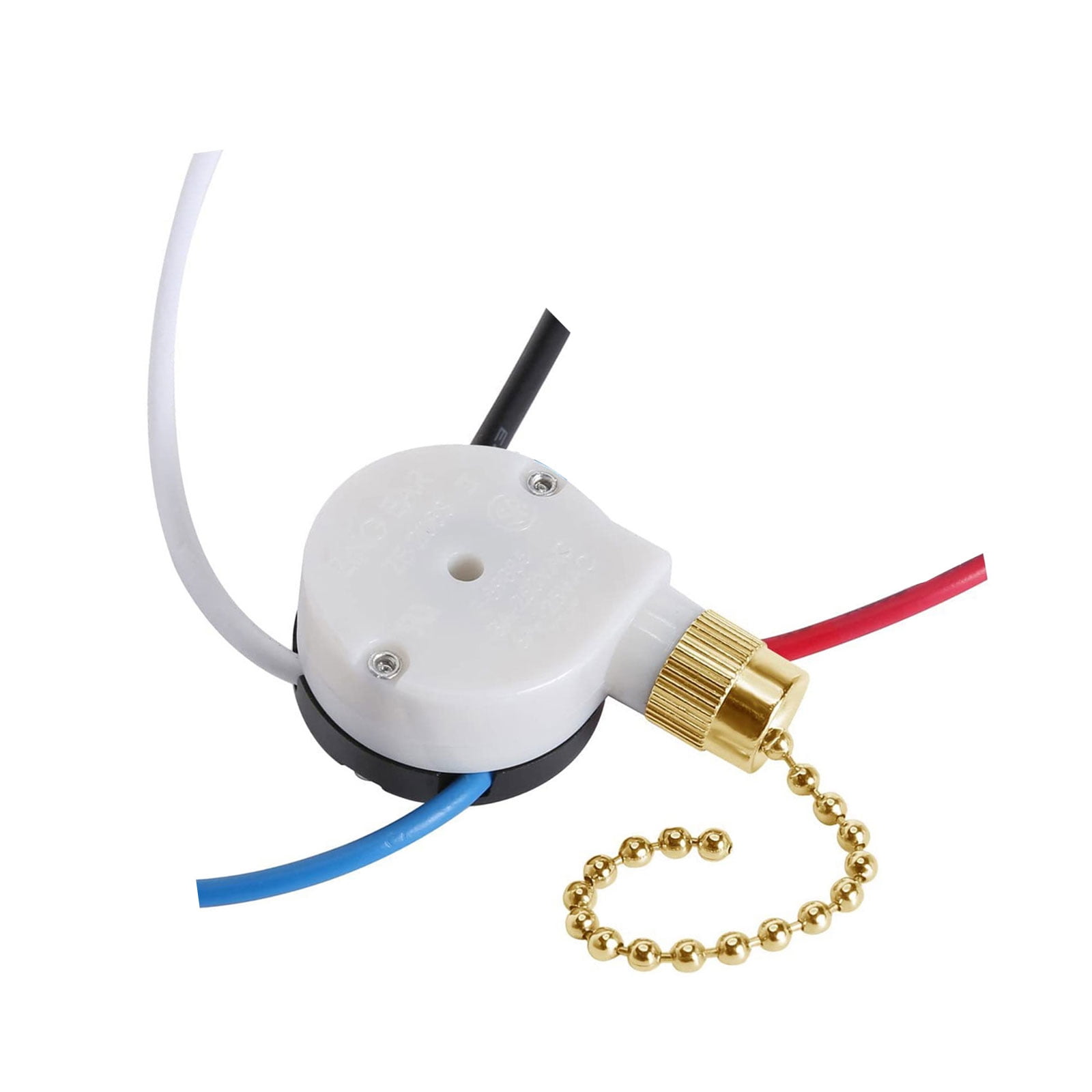 3 Speeded Ceiling Fan Switches Wire Pull Chain Control With Pre ...