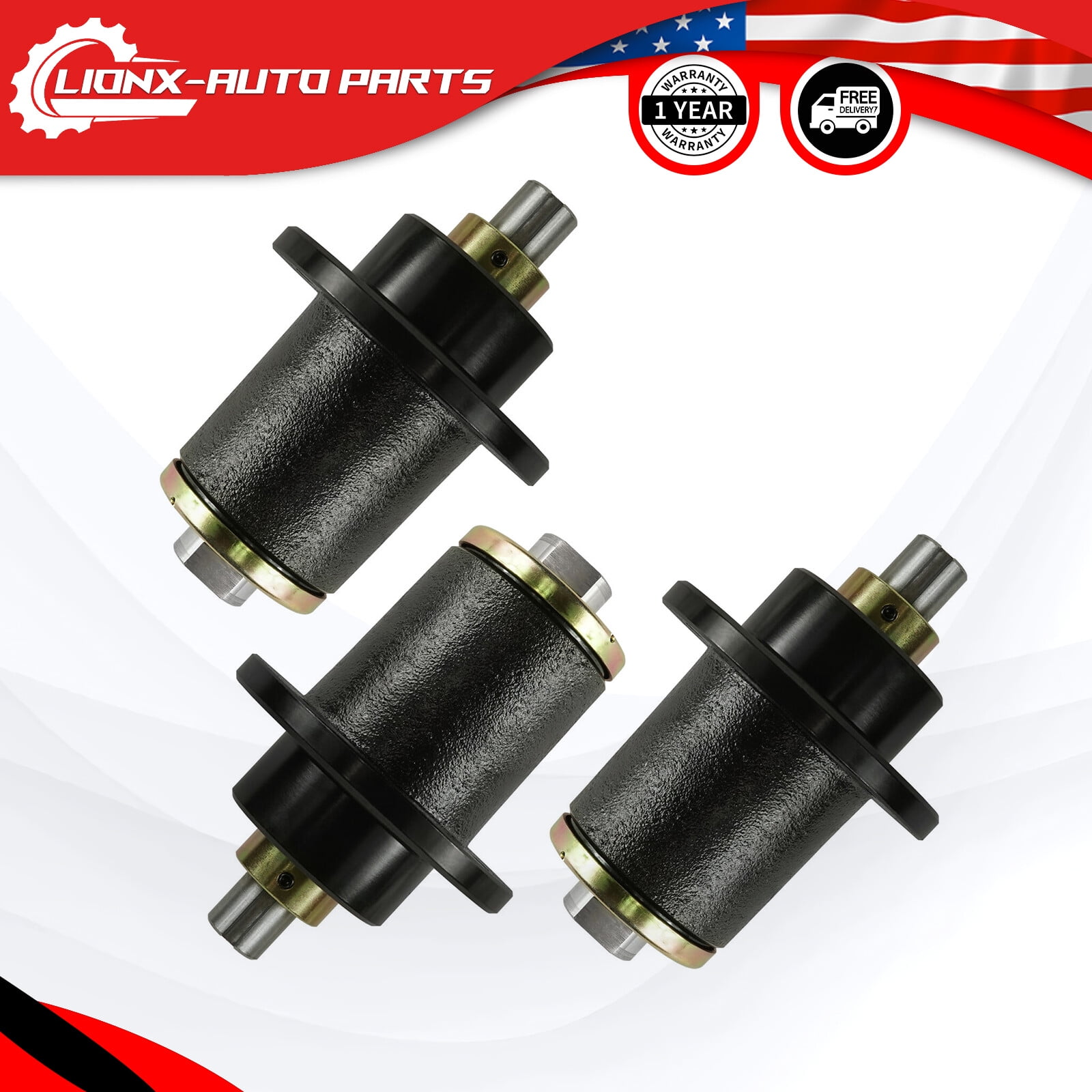 3 Spindle Assembly For Bad Boy 037601500, 037601550 ,037-6015-00,037 ...