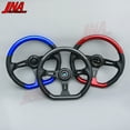3 Spoke D-Shape Steering Wheel Carbon Film Deep Dish Racing Steering ...