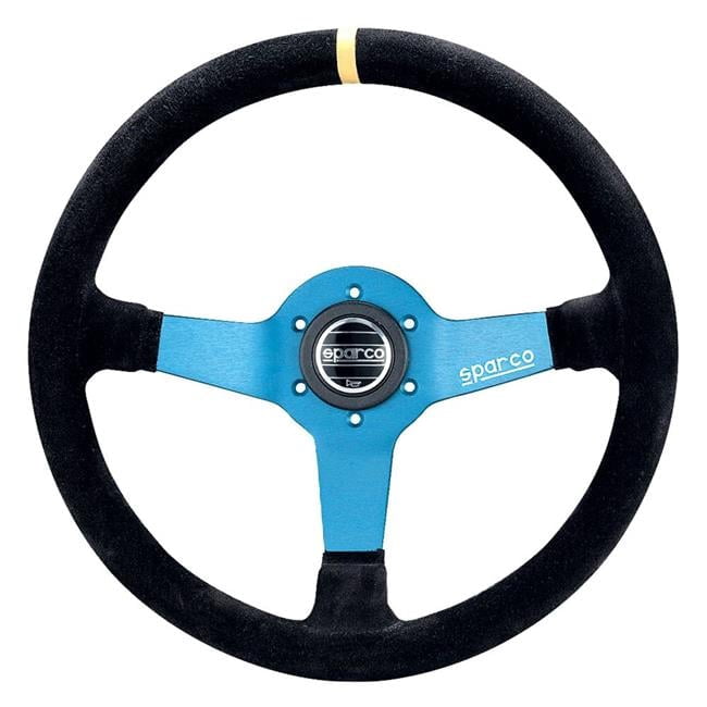 3-Spoke Monza L550 Series Street Racing Suede Steering Wheel - Black ...