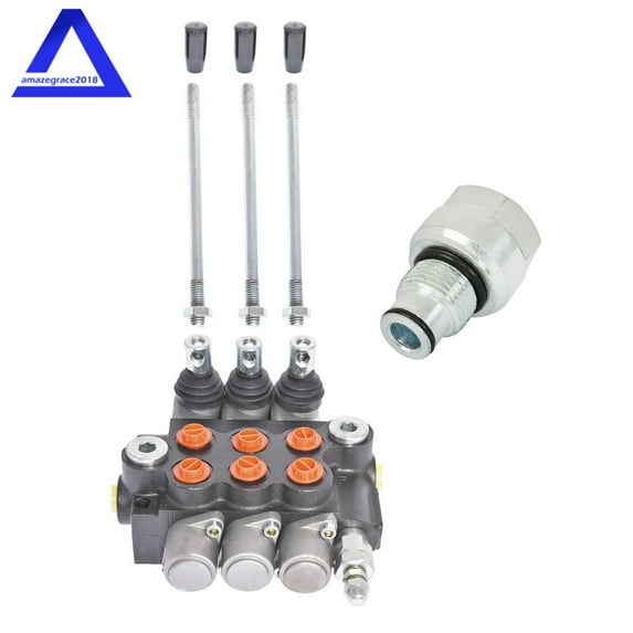 3 Spool Double 11GPM Hydraulic Directional Control VALVES + Conversion ...