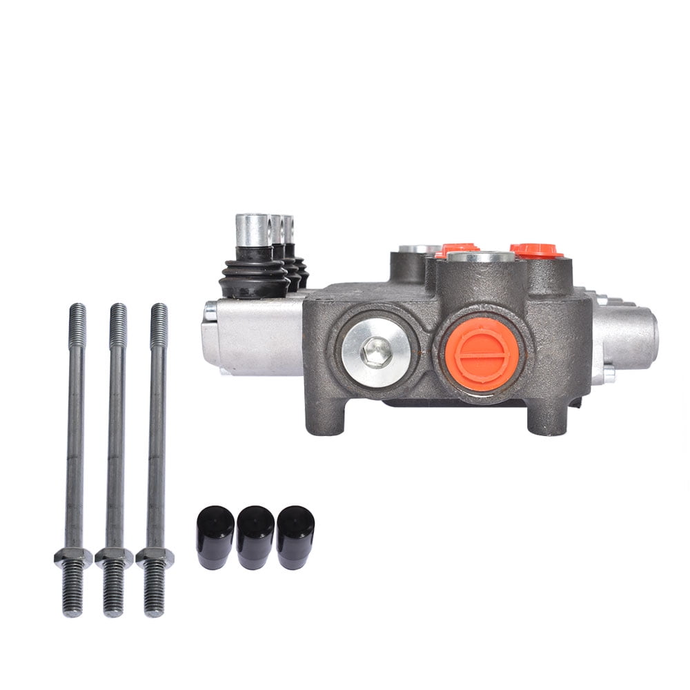 3 Spool Hydraulic Monoblock Double Acting Control Valve, 21 GPM, 3625 ...