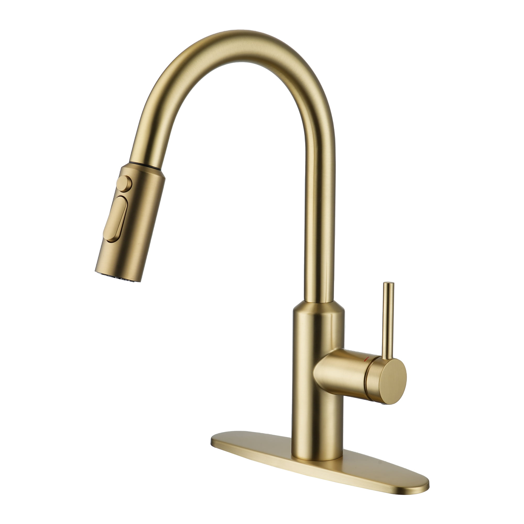 3-Spray Patterns 1.8 GPM Single Handle Pull Down Sprayer Kitchen Faucet ...