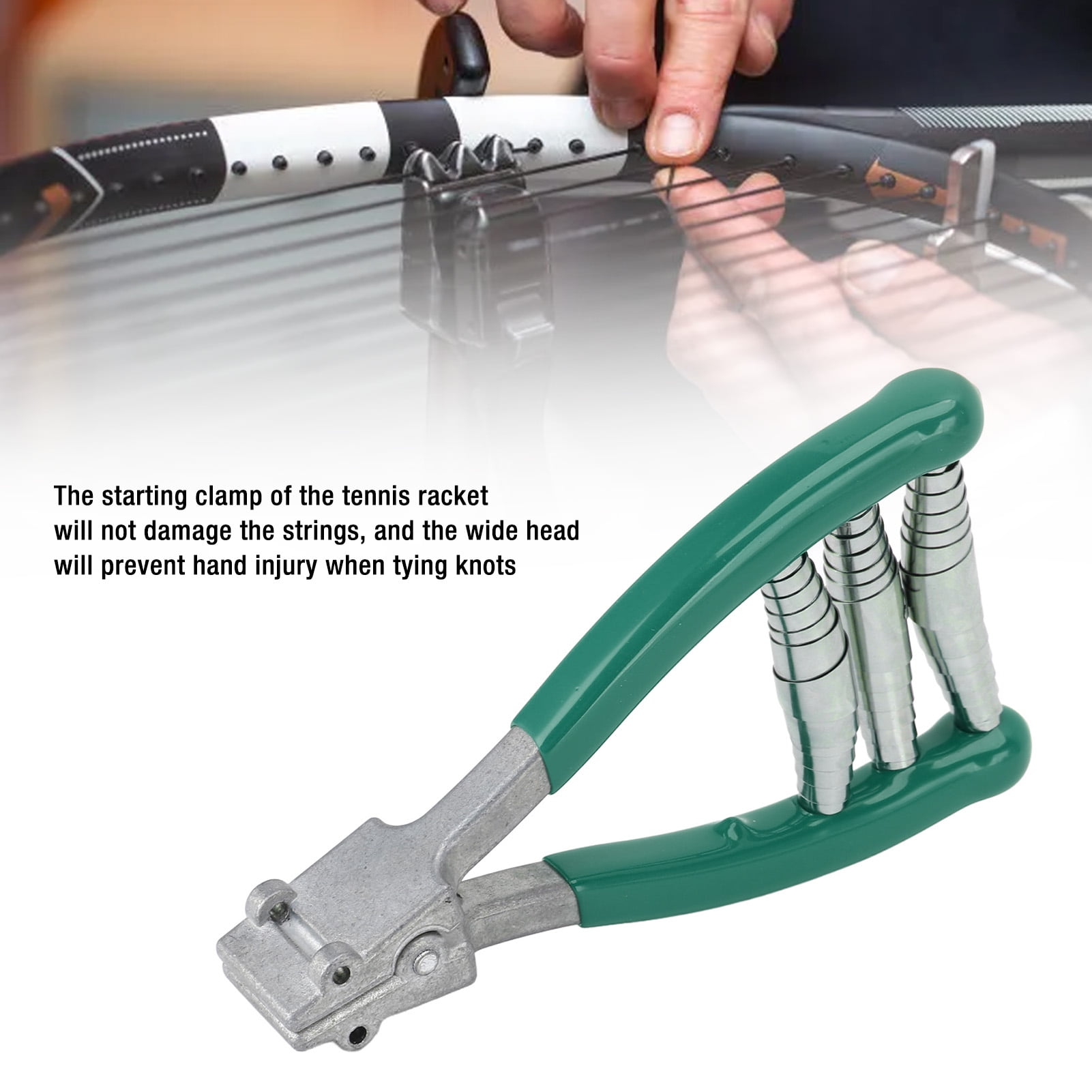 3,Spring Badminton Tennis Racket Stringing Clamp, Secure Grip Stable ...