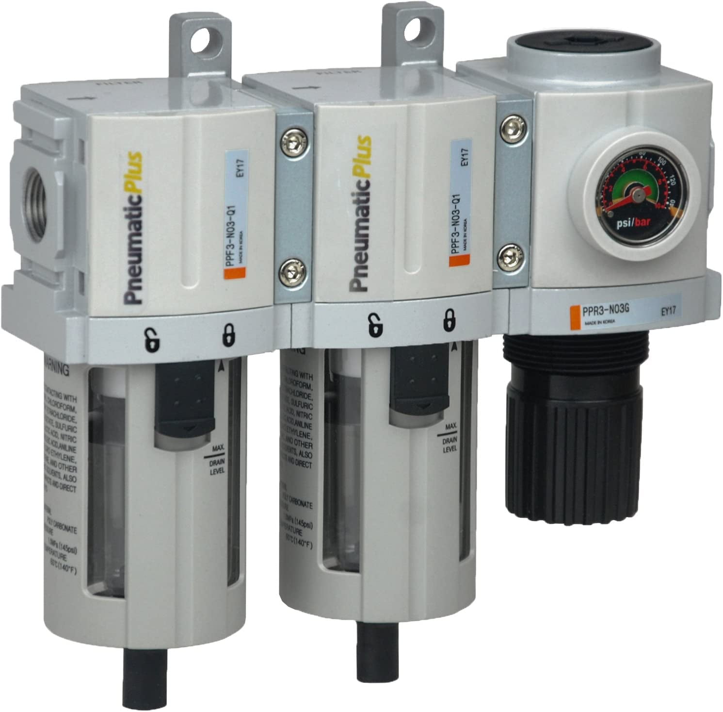 3-Stage Compressed Air Dryer System – 3/8" NPT, Particulate ...