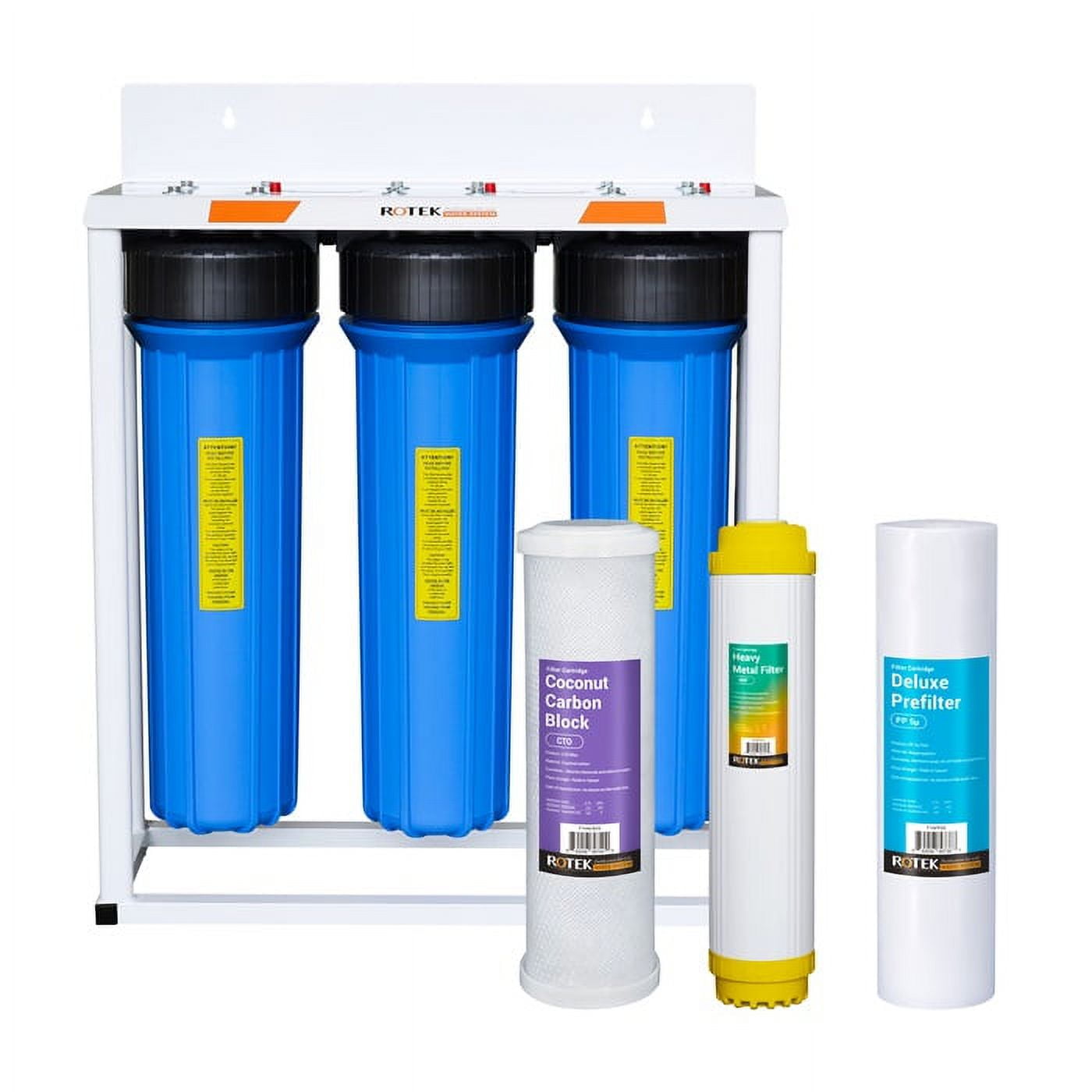 3 Stage - Whole House Water System with 20" x 4.5" Heavy Metals (SED ...