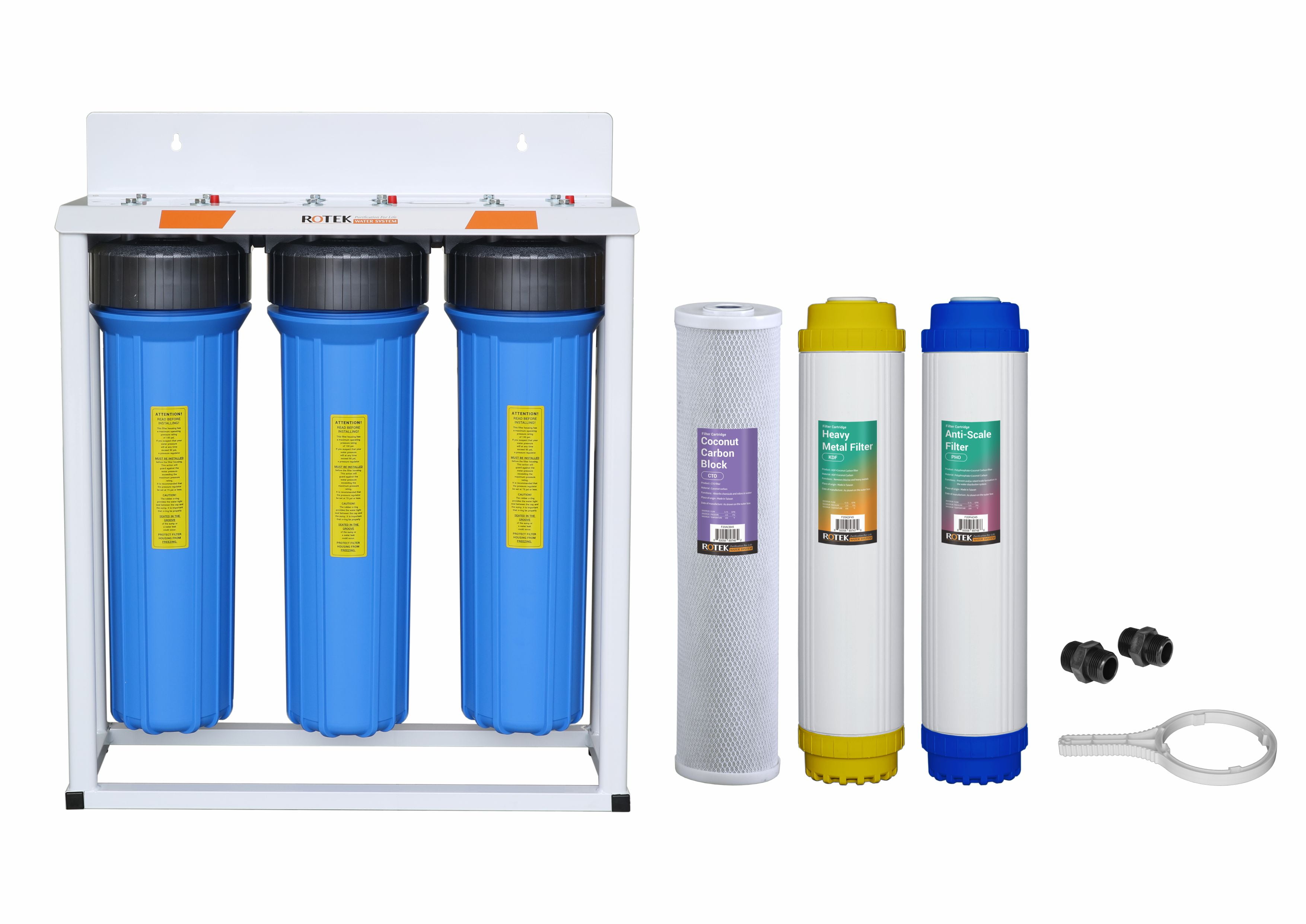 3 Stage - Whole House Water System with 20" x 4.5" Ultimate (PHO, KDF ...