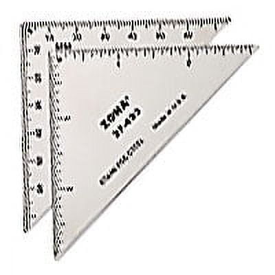 3" Stainless Steel Triangle Ruler (.022 Thick) - Walmart.com