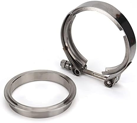 3” Stainless Steel V-Band Flange & Clamp Kit for Precision Turbo T4 PTE ...