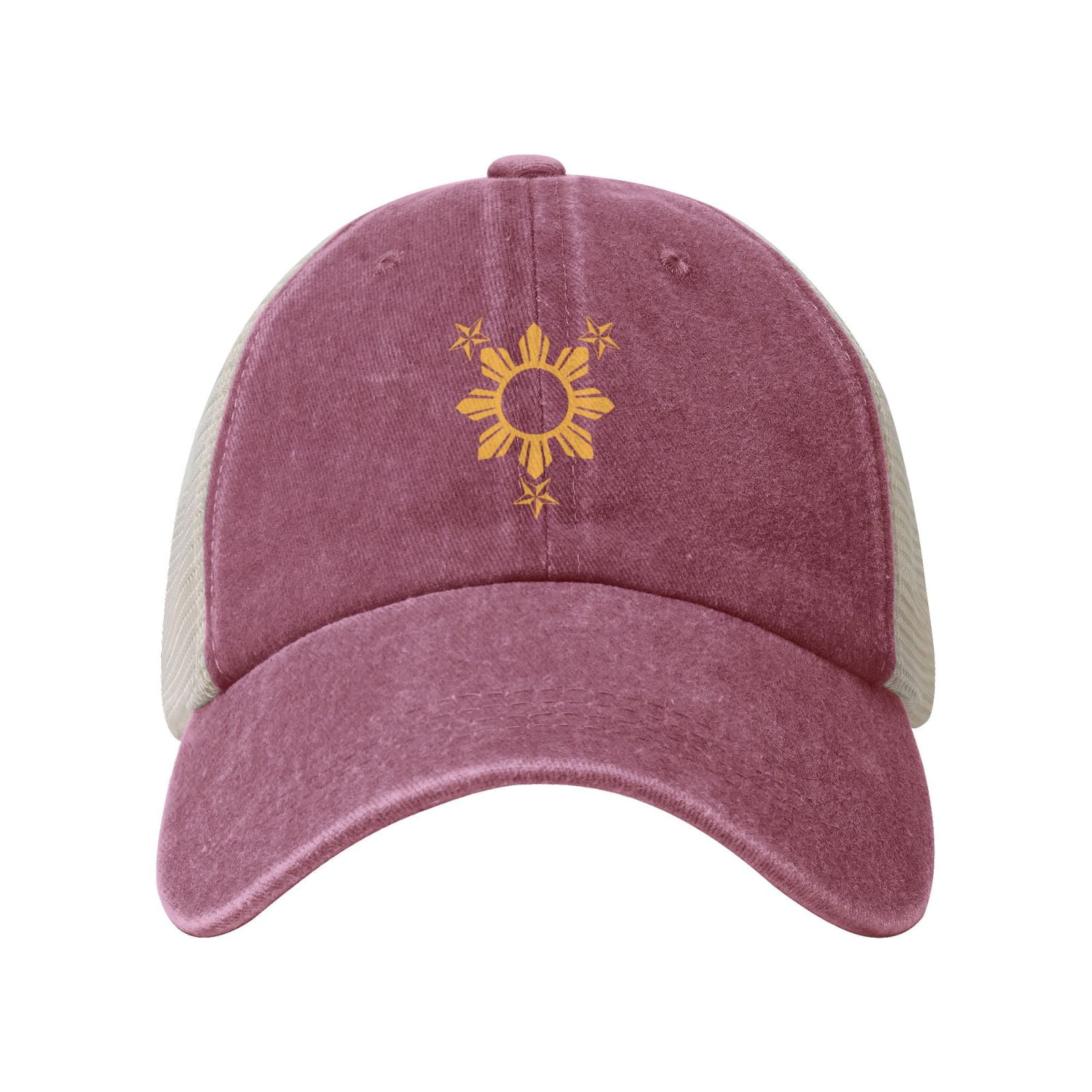 3 Stars And Sun Filipino Philippines Flag Unisex Cowboy Mesh Baseball ...