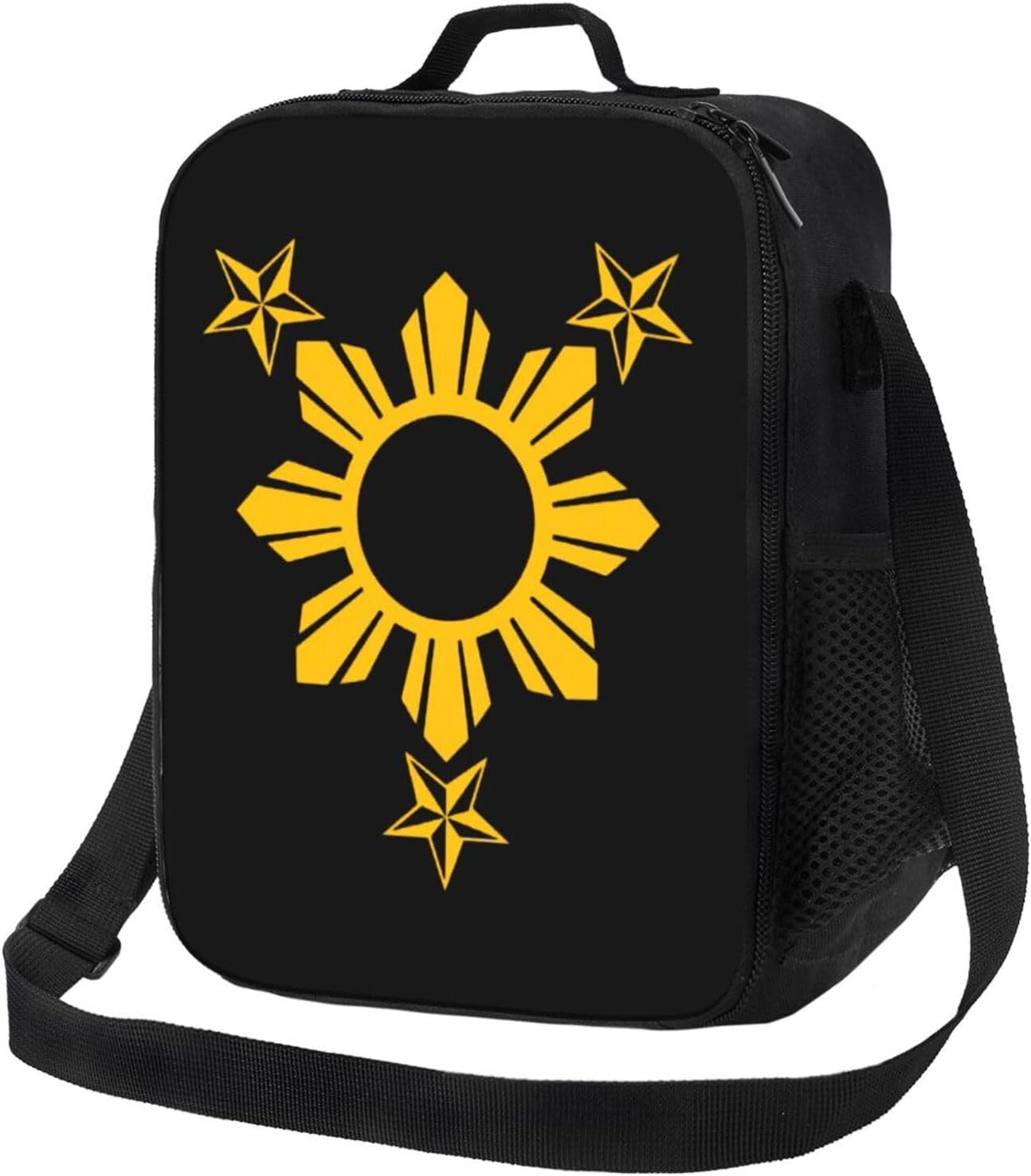3 Stars and Sun Filipino Philippines Flag Lunch Box with Side Pocket ...