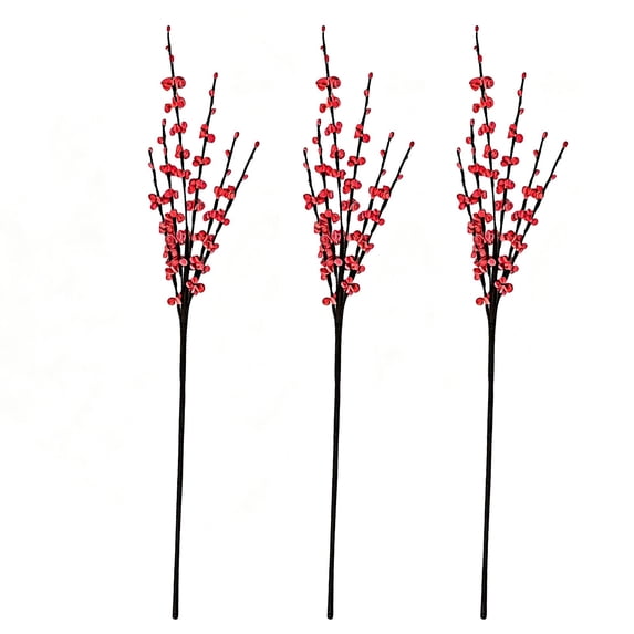 3-Stem 55cm Independence Day Artificial Jasmine Bouquet, 6-Fork Full ...