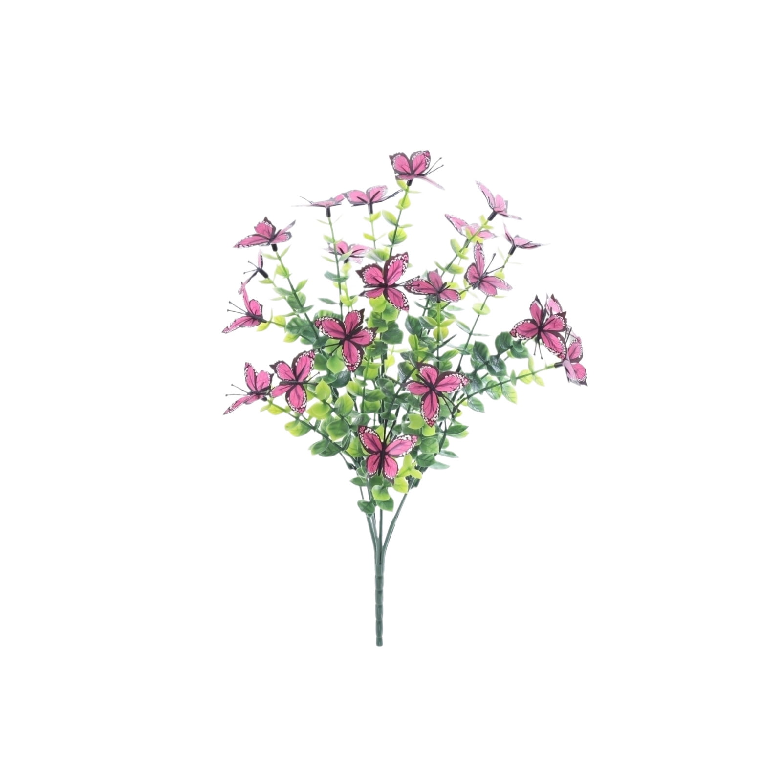 3-Stem Artificial Butterfly Orchid Bouquet, Lifelike Plastic Flowers ...